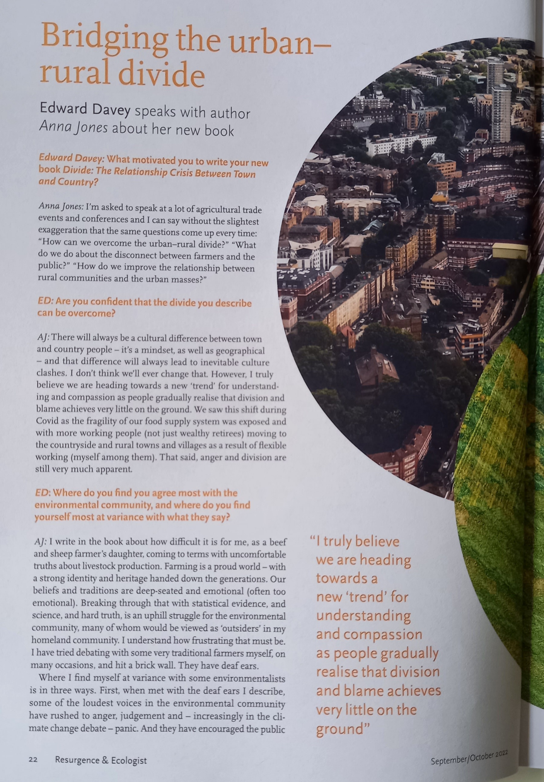‘Divide – The Relationship Crisis Between Town and Country’ – ANNA JONES
